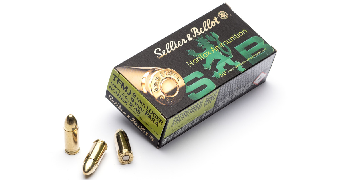 Amunicja S&B 9mm Luger (9x19) Nontox / TFMJ 8g