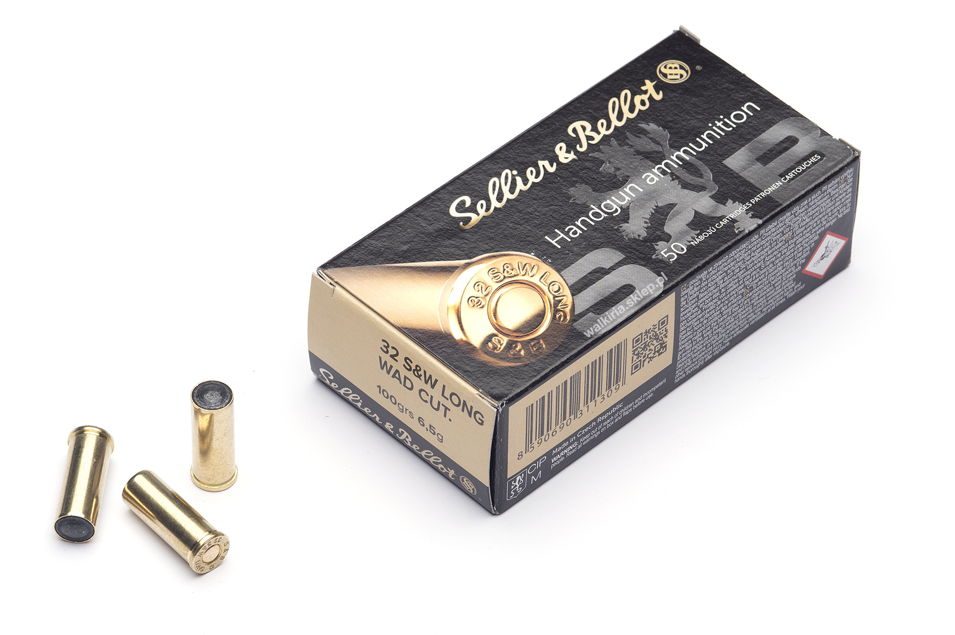 Amunicja S&B .32 S&W Long / WC 6,5g