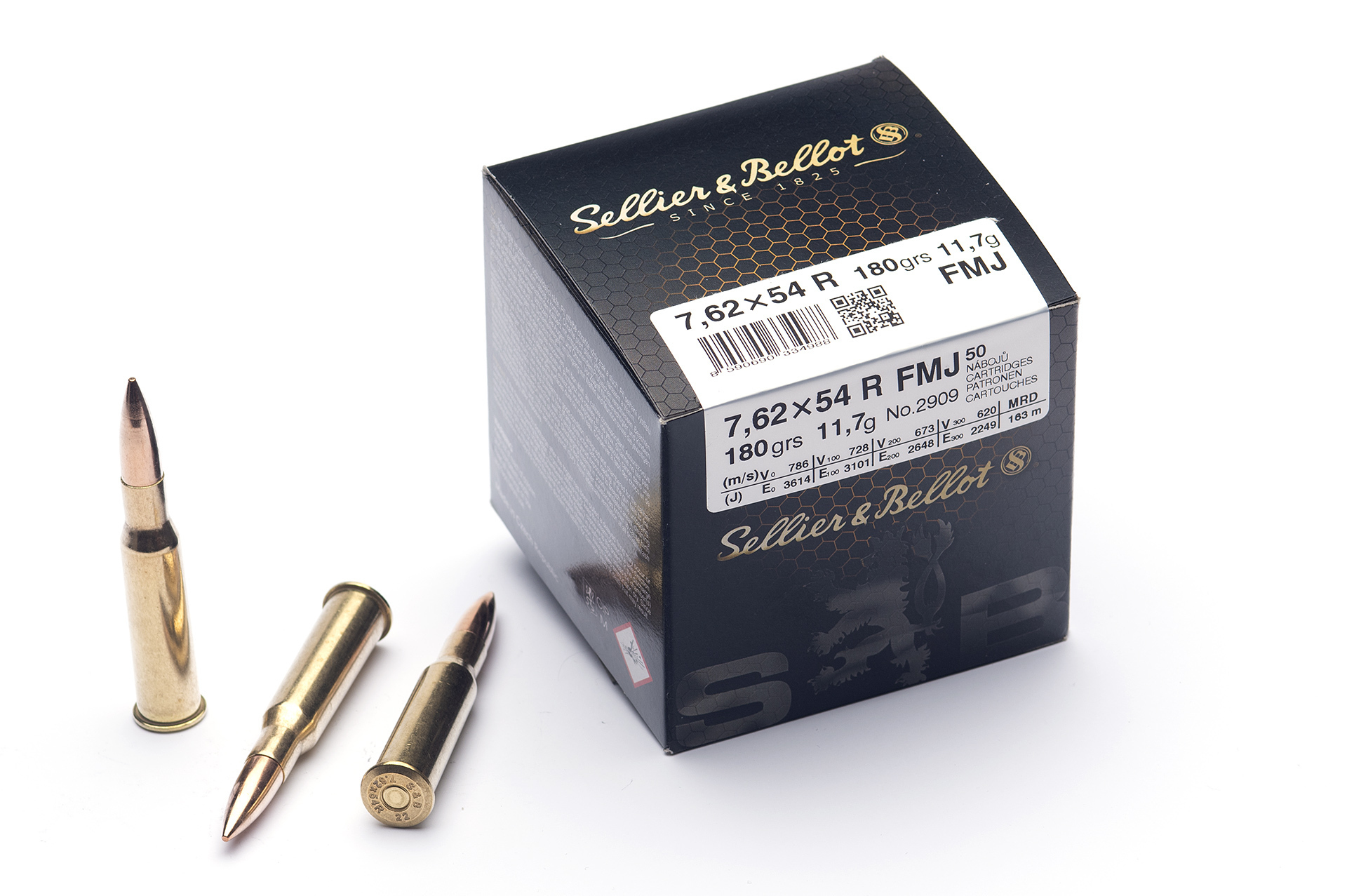 Amunicja S&B 7,62x54R / FMJ 11,7g